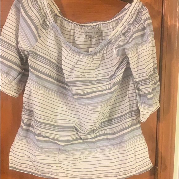 Absolutely Famous | Tops | New Absolutely Famous Blouse Stripes S Nwt ...